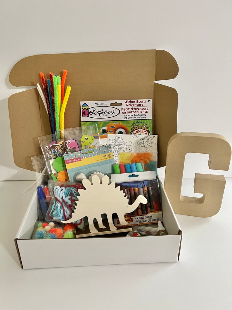Craft Boxes for Boys Dinosaur Craft Kit Art Boxes for Kids - Etsy