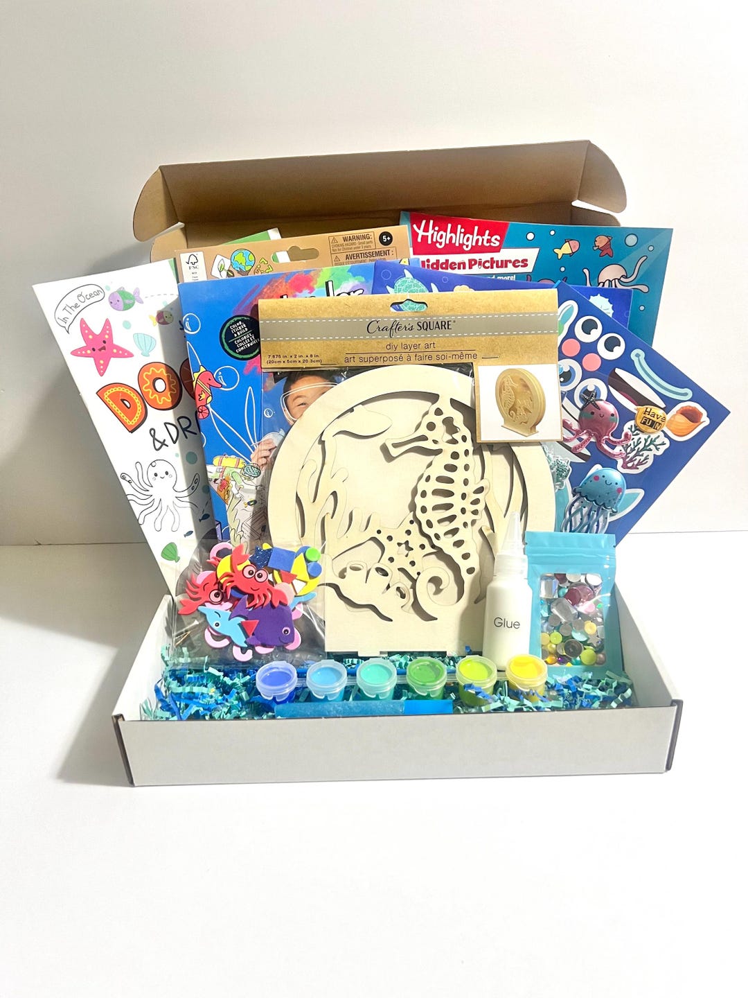 Under the Sea Activity Box, Ocean Craft Kit for Kids, Screen Free Kids ...