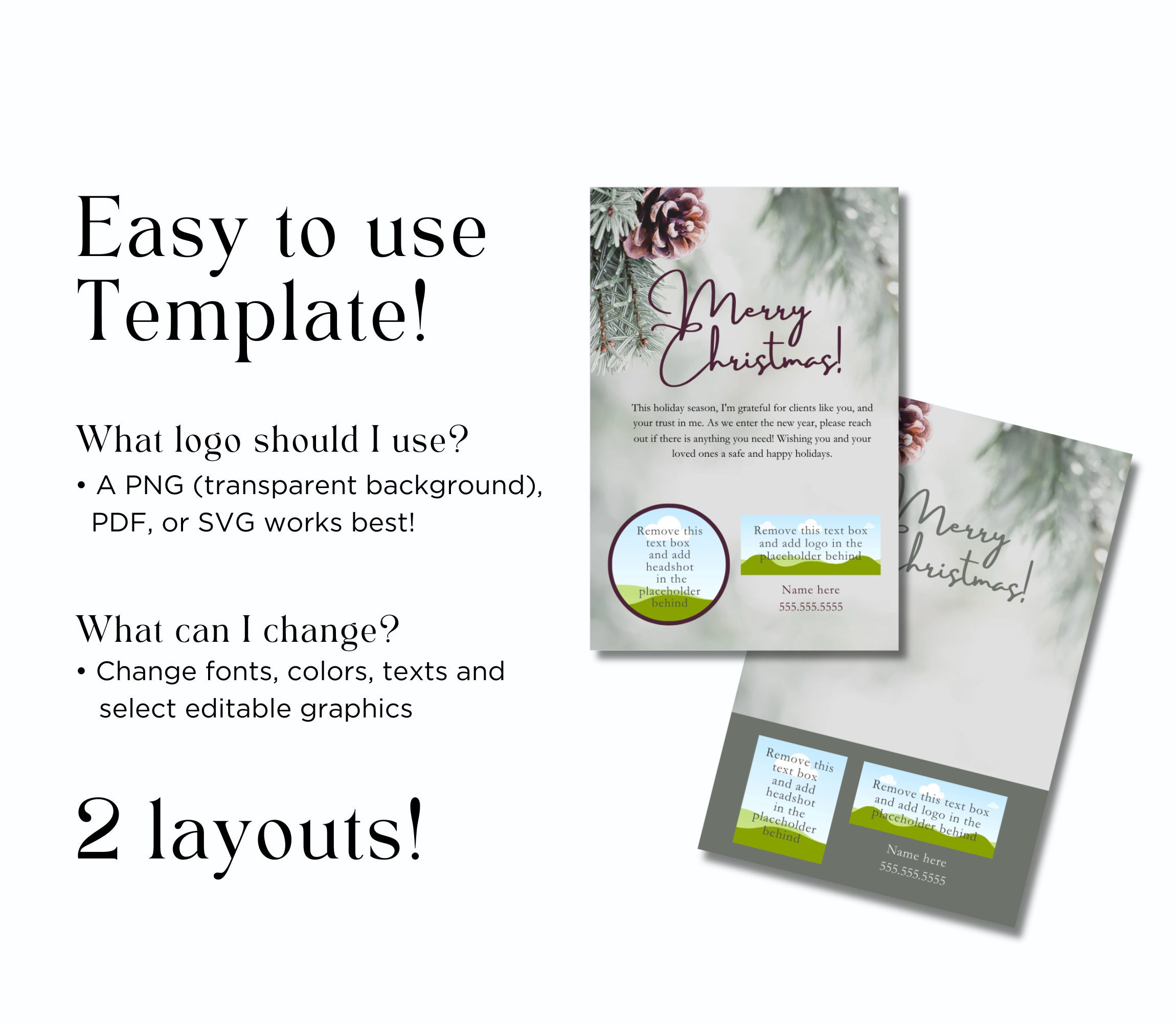 Beautiful Client Christmas Cards, Real Estate Agent Thank You Card ...