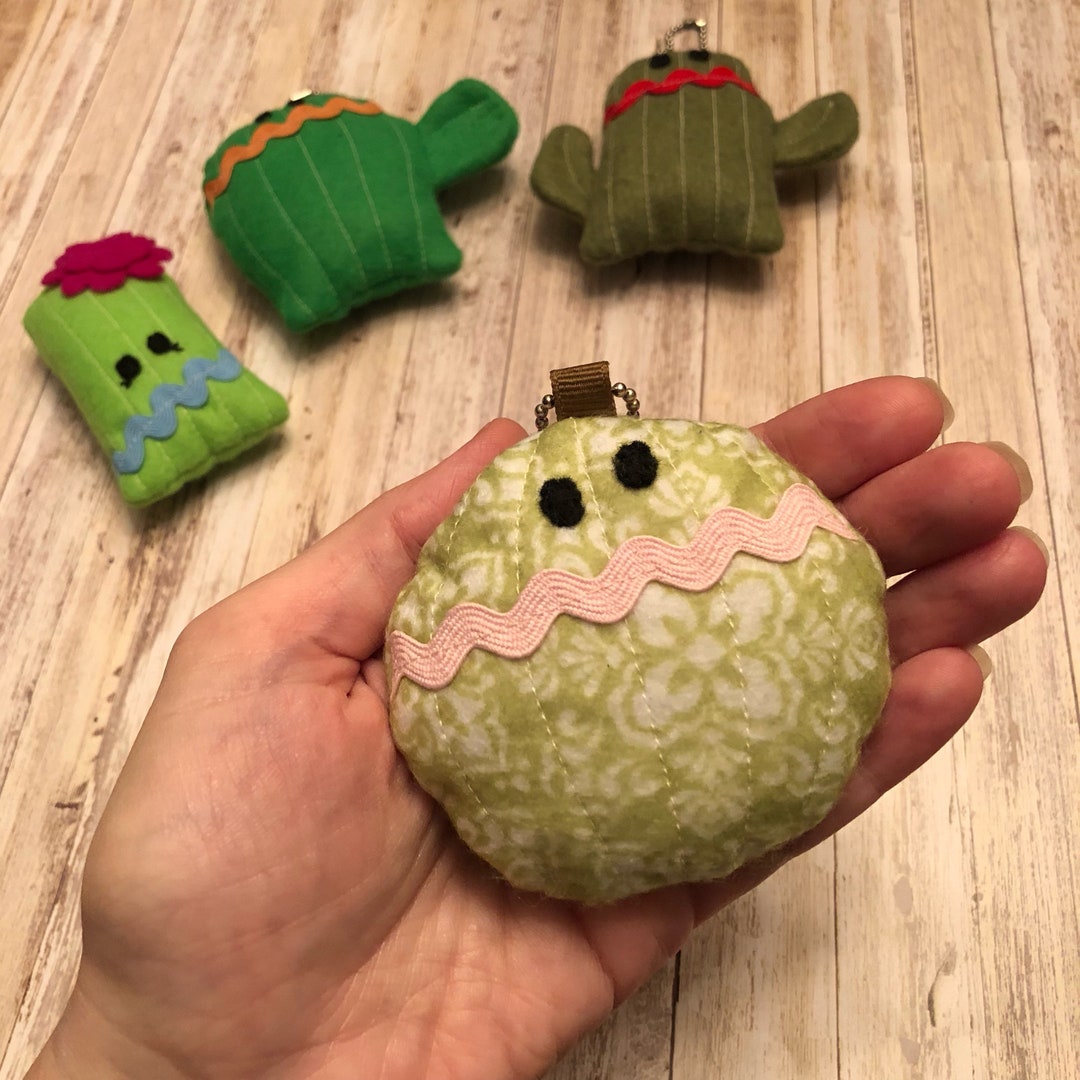 Felt Cactus Keychain, Keyring, Purse Fob, Bag Charm, Ornament ...