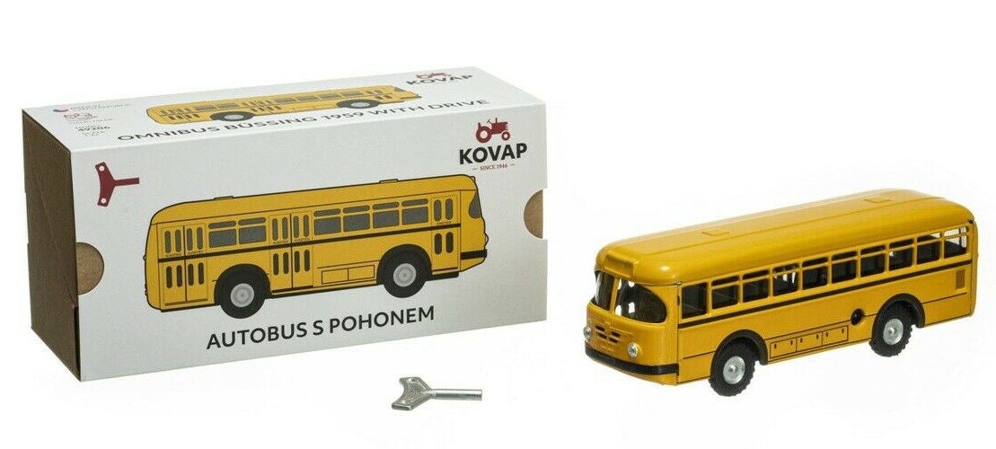 Clockwork Yellow School Bus Tin Toy Made Hand Made Tin Toy New - Etsy