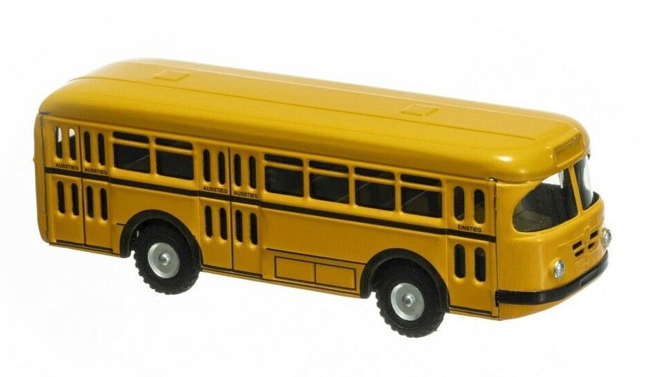 Clockwork Yellow School Bus Tin Toy Made Hand Made Tin Toy New - Etsy
