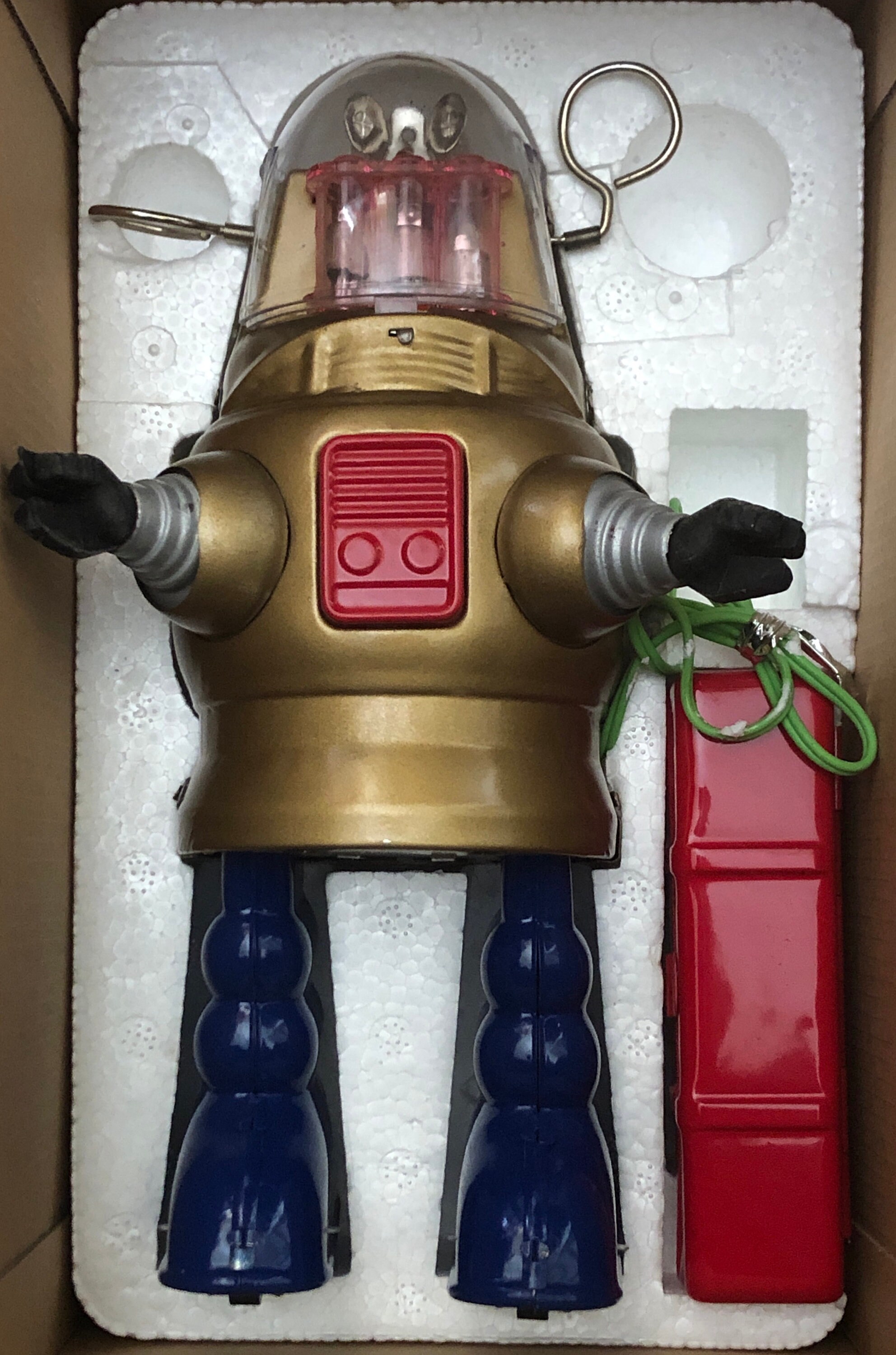 Piston Action Gold Retro Remote Control Tin Toy HAHA TOY Lost - Etsy ...