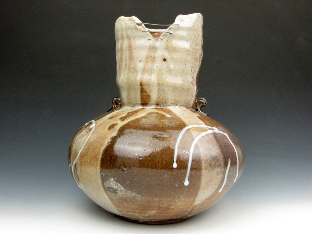 Large Dramatic Vase - Altered - Sutures - Vase - 11.5" X 9" X 9 ...