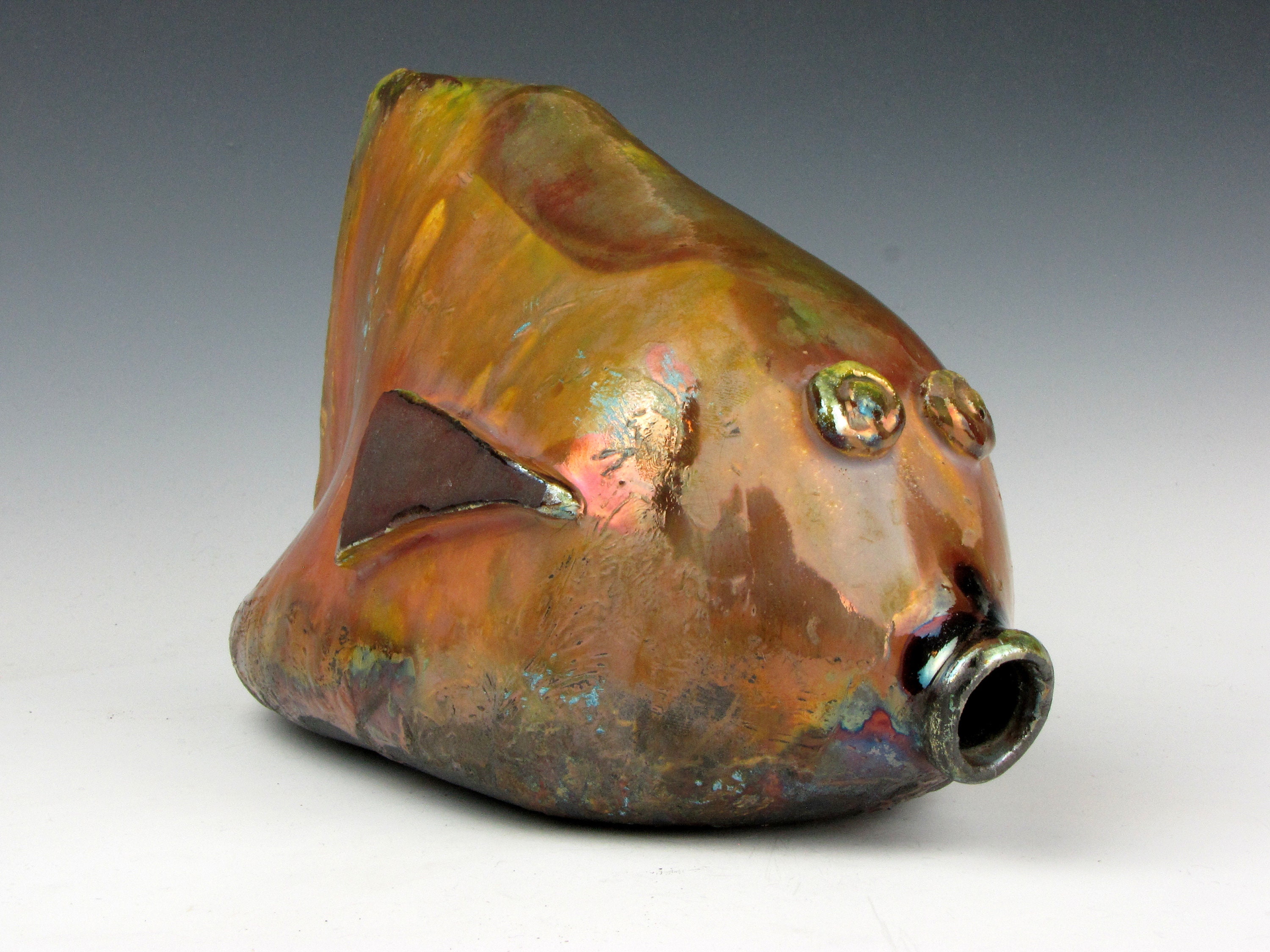 Raku Fish Extra Large Fun Multi-colored Raku 6 | Etsy