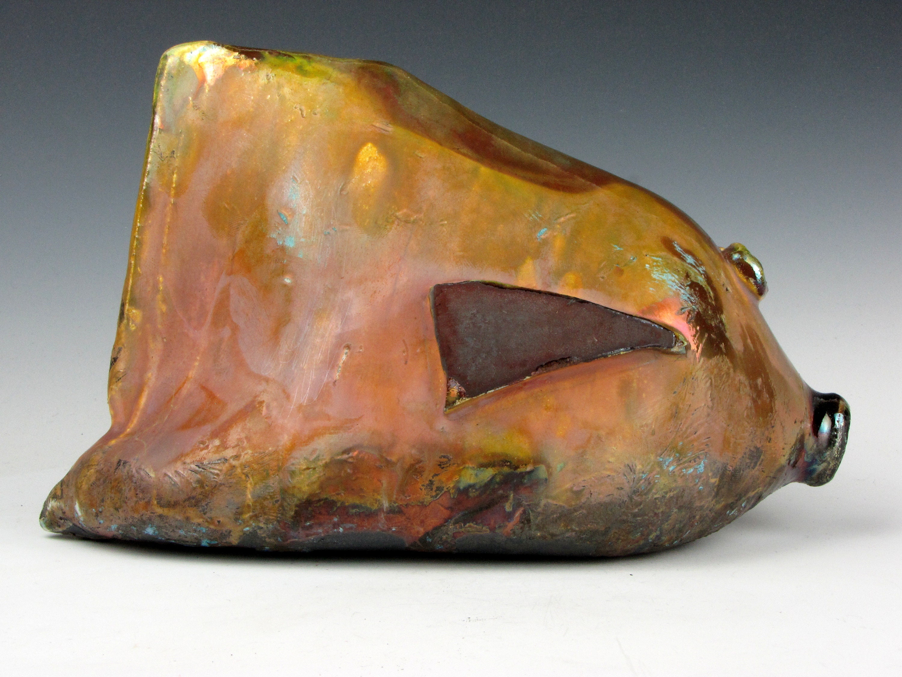 Raku Fish Extra Large Fun Multi-colored Raku 6 | Etsy