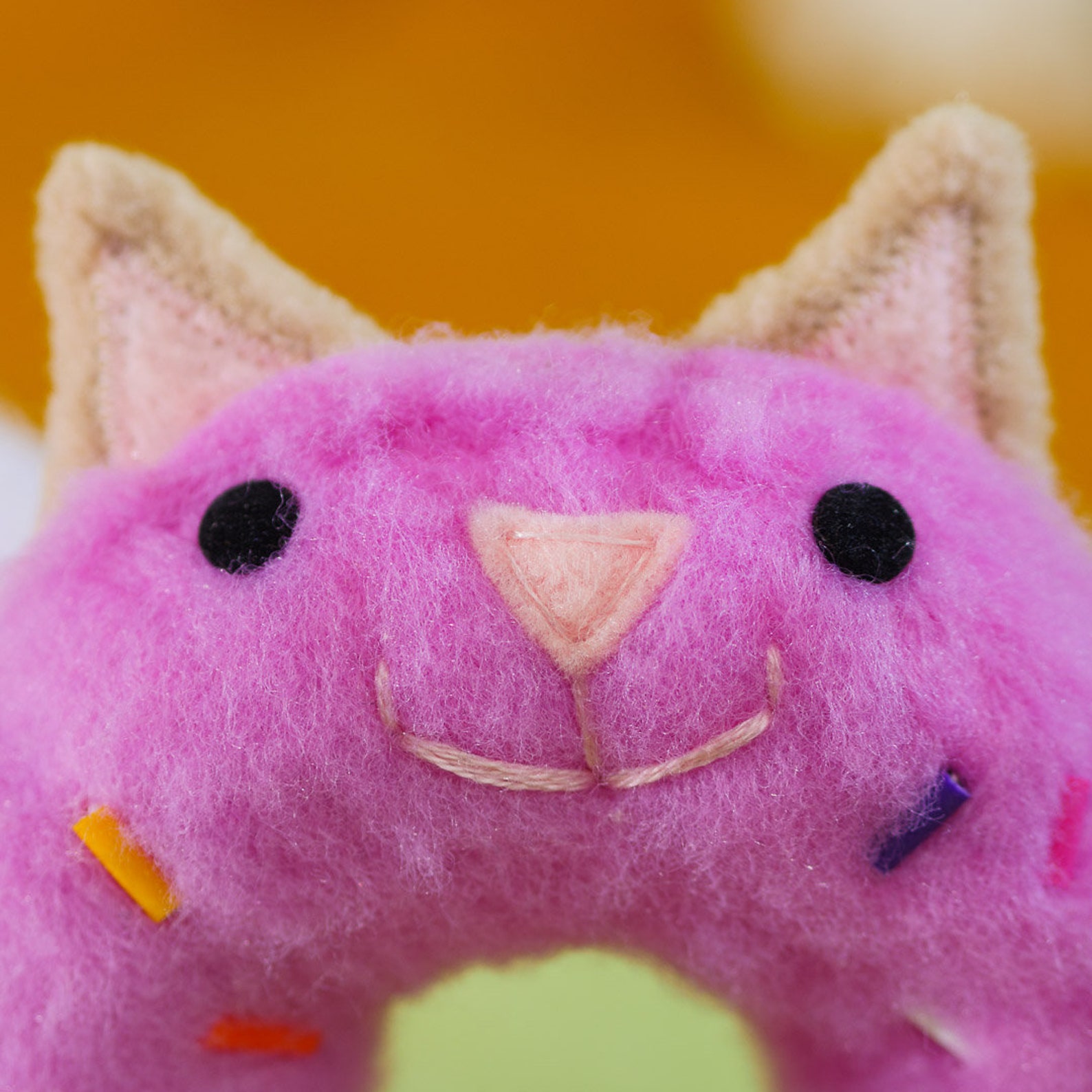 Mini Donut Cat Handmade Plush Toy Strawberry Furrrosted kawaii Plush ...