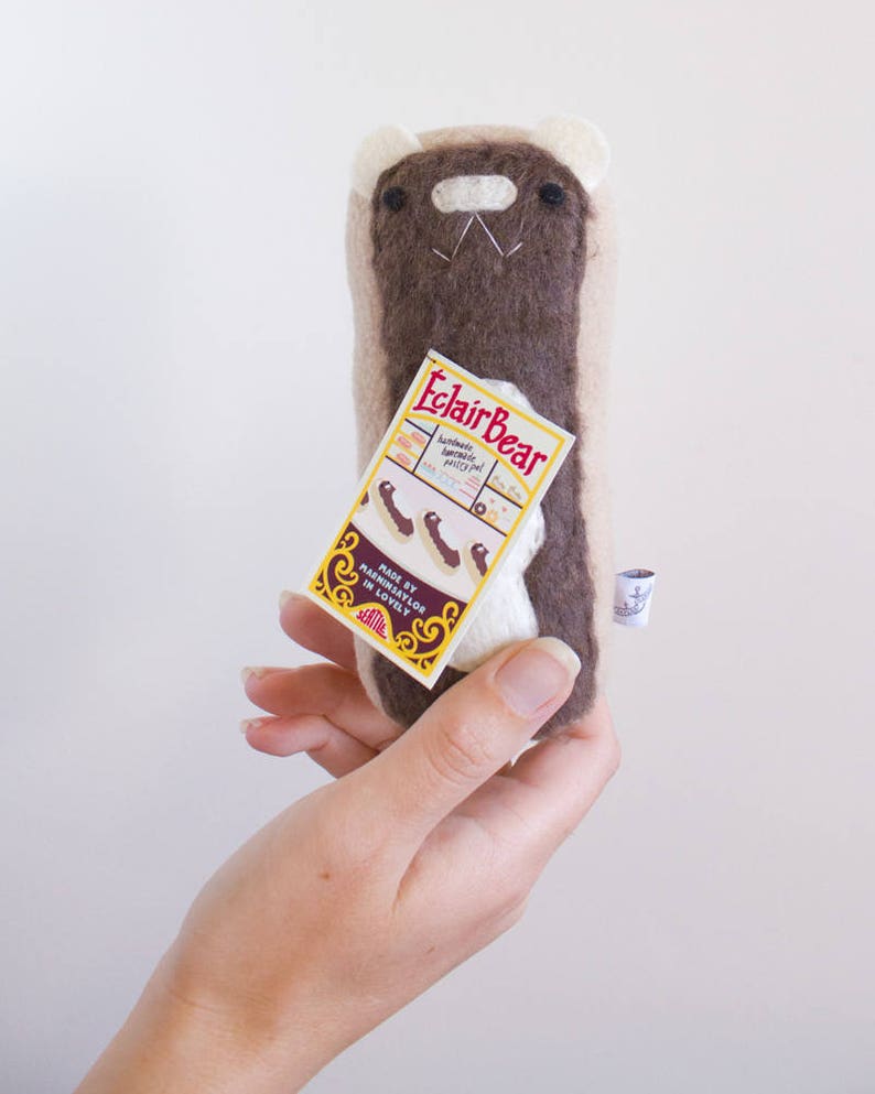 Mini Eclair Bear Handmade Plush Toy kawaii Plush Plush | Etsy