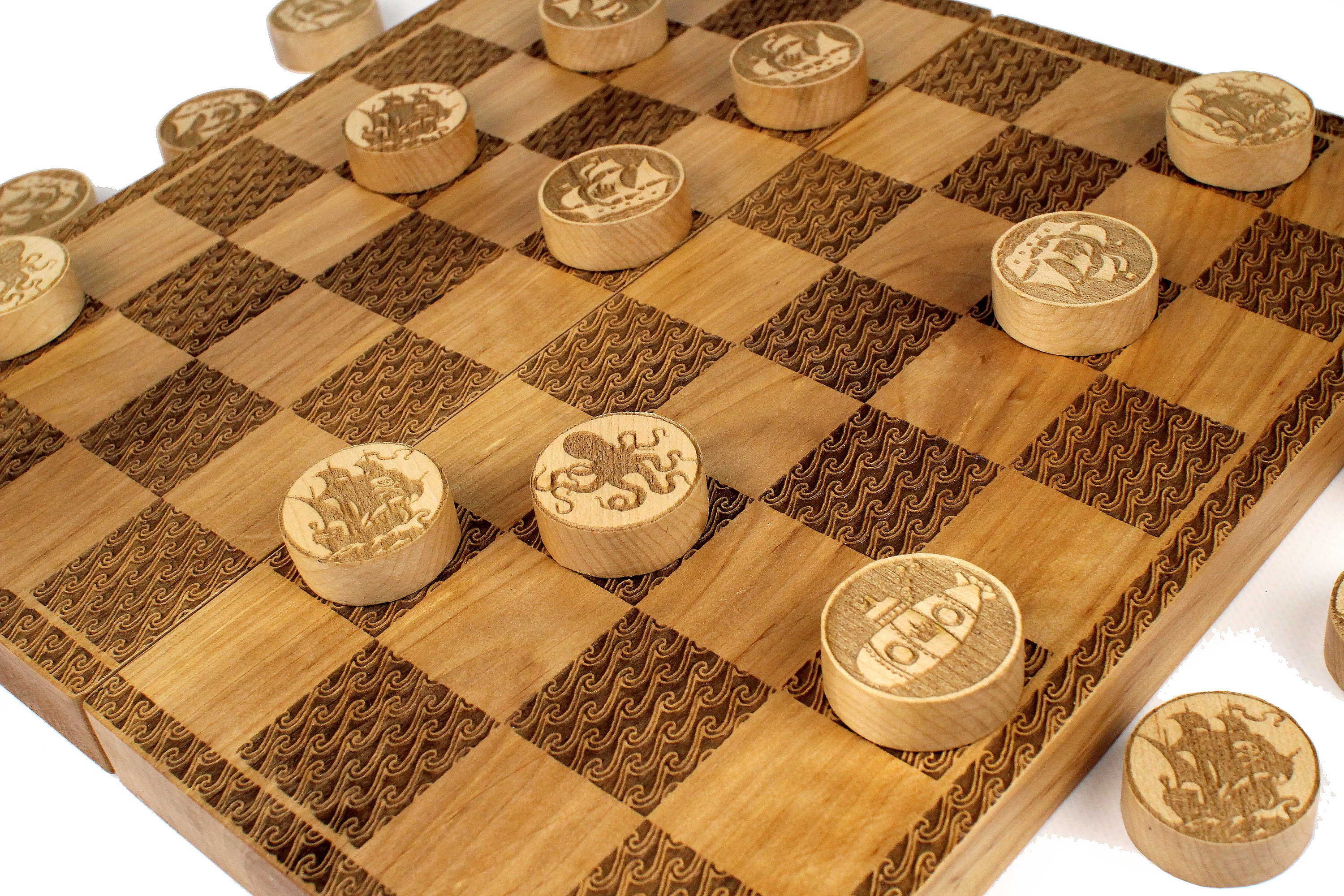 Custom checkers Checkers with your Logo Checkers with | Etsy