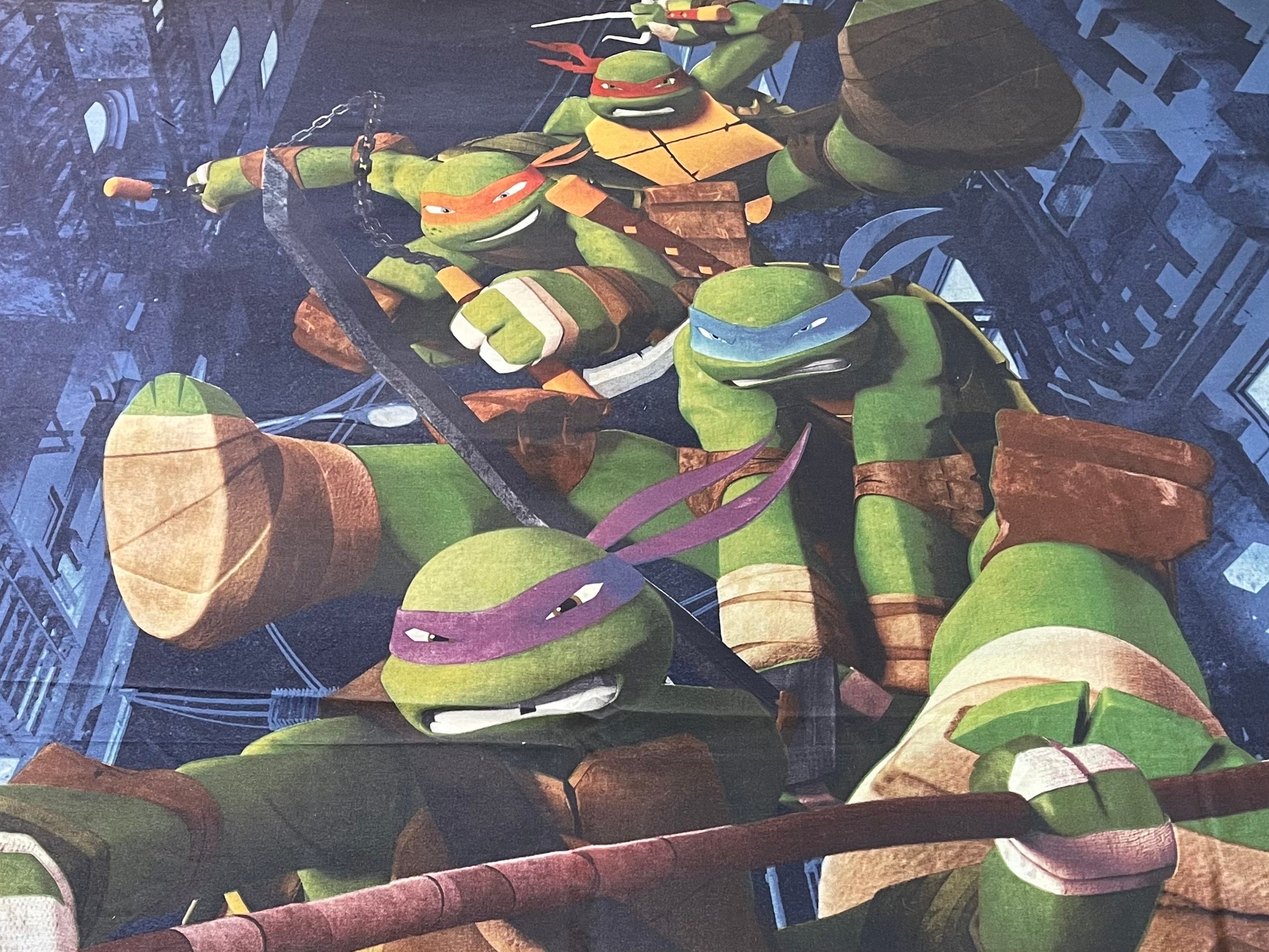 TMNT Teenage Mutant Ninja Turtles Single Bed Reversible Doona Duvet ...