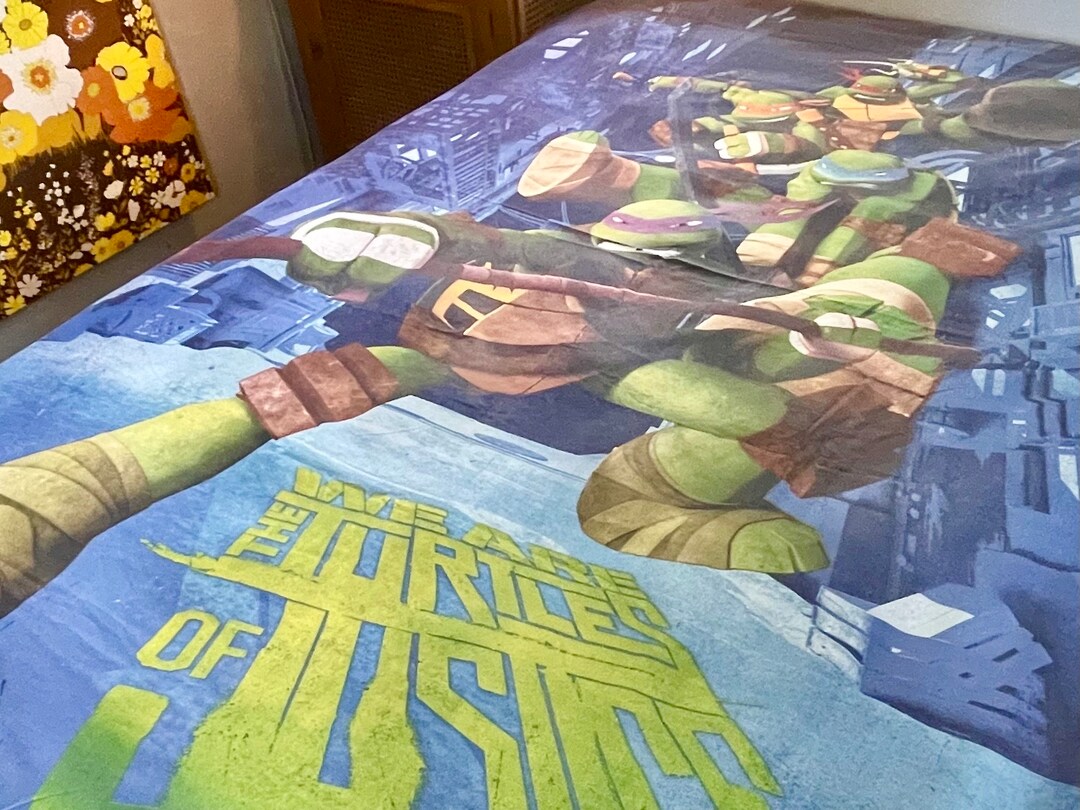 TMNT Teenage Mutant Ninja Turtles Single Bed Reversible Doona Duvet ...