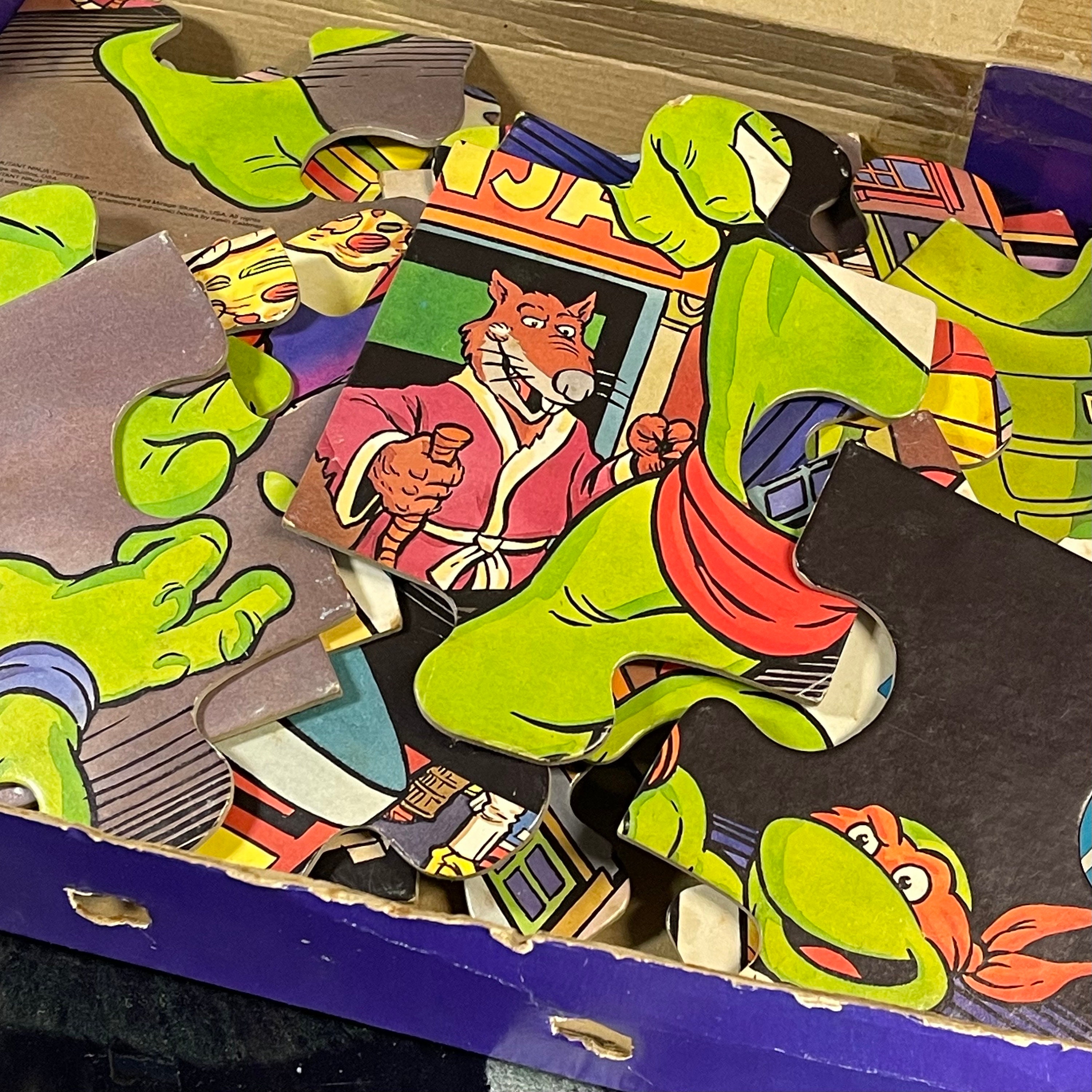 Teenage Mutant Ninja Turtles Jigsaw Puzzle Vintage 1989 TMNT Giant ...