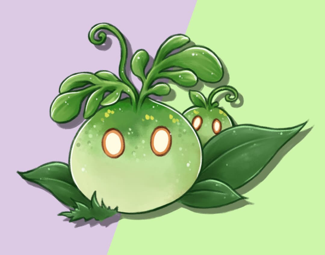 Cute Genshin Impact Dendro Slime Sticker to Decorate Your Laptop ...