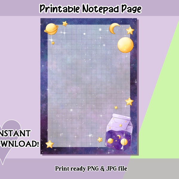 Printable Notepad - Etsy