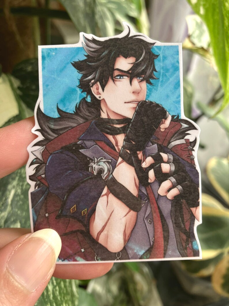 Genshin Impact Wriothesley Stickers to Decorate Your Laptop, Planners ...