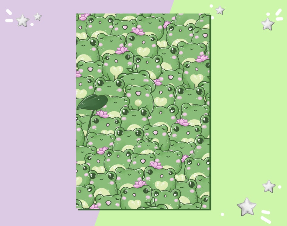 Art Print - Stacked Frogs, Cute Art Print, Cute Wall Art, Wall Decor ...