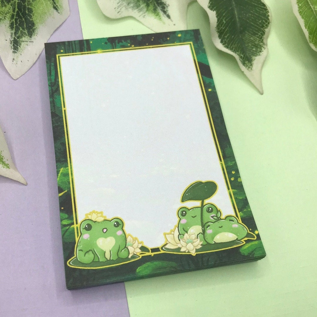 Cute Handmade Frog Note Pad - Etsy