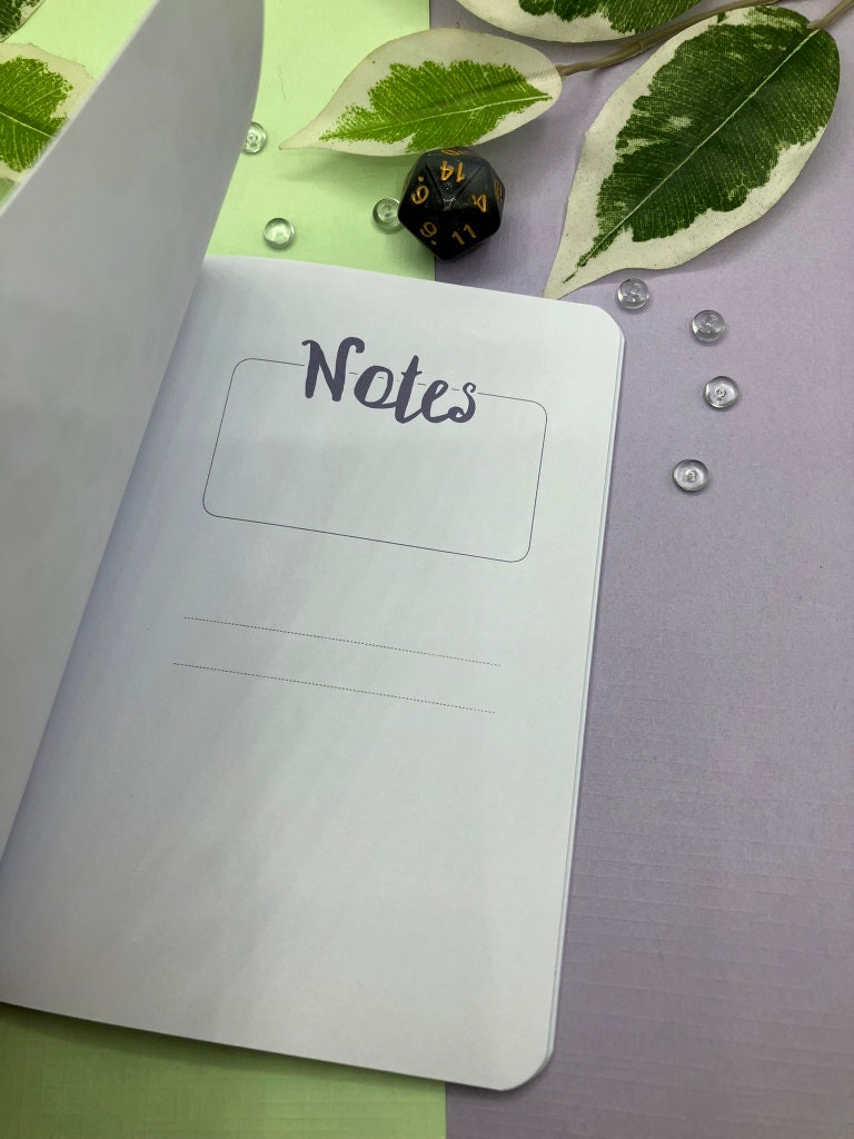 D20 Dice Stationery Bundle, A6 Memo Pad, A6 Notebook, Bookmark, Sticker ...