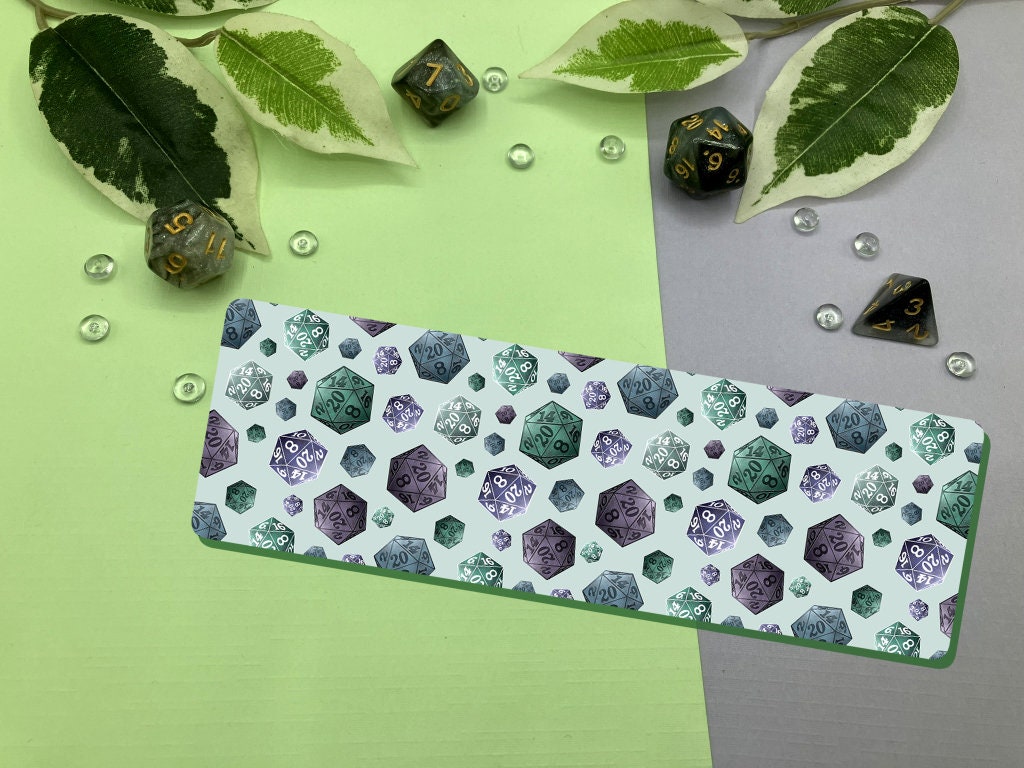 D20 Dice Stationery Bundle, A6 Memo Pad, A6 Notebook, Bookmark, Sticker ...