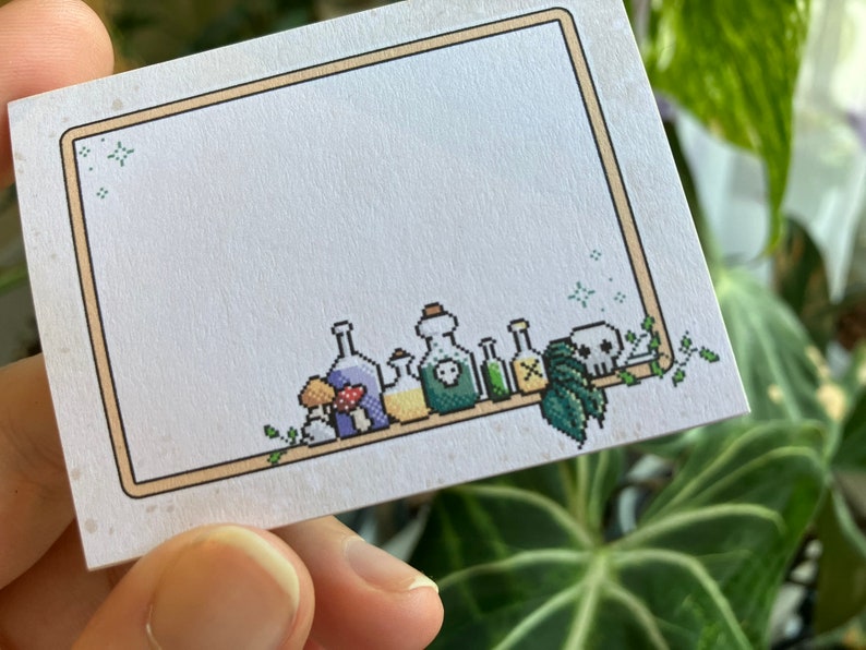 Mini Potions Notepad, Handmade Note Pad, Memo Pad With 50 Pages for ...