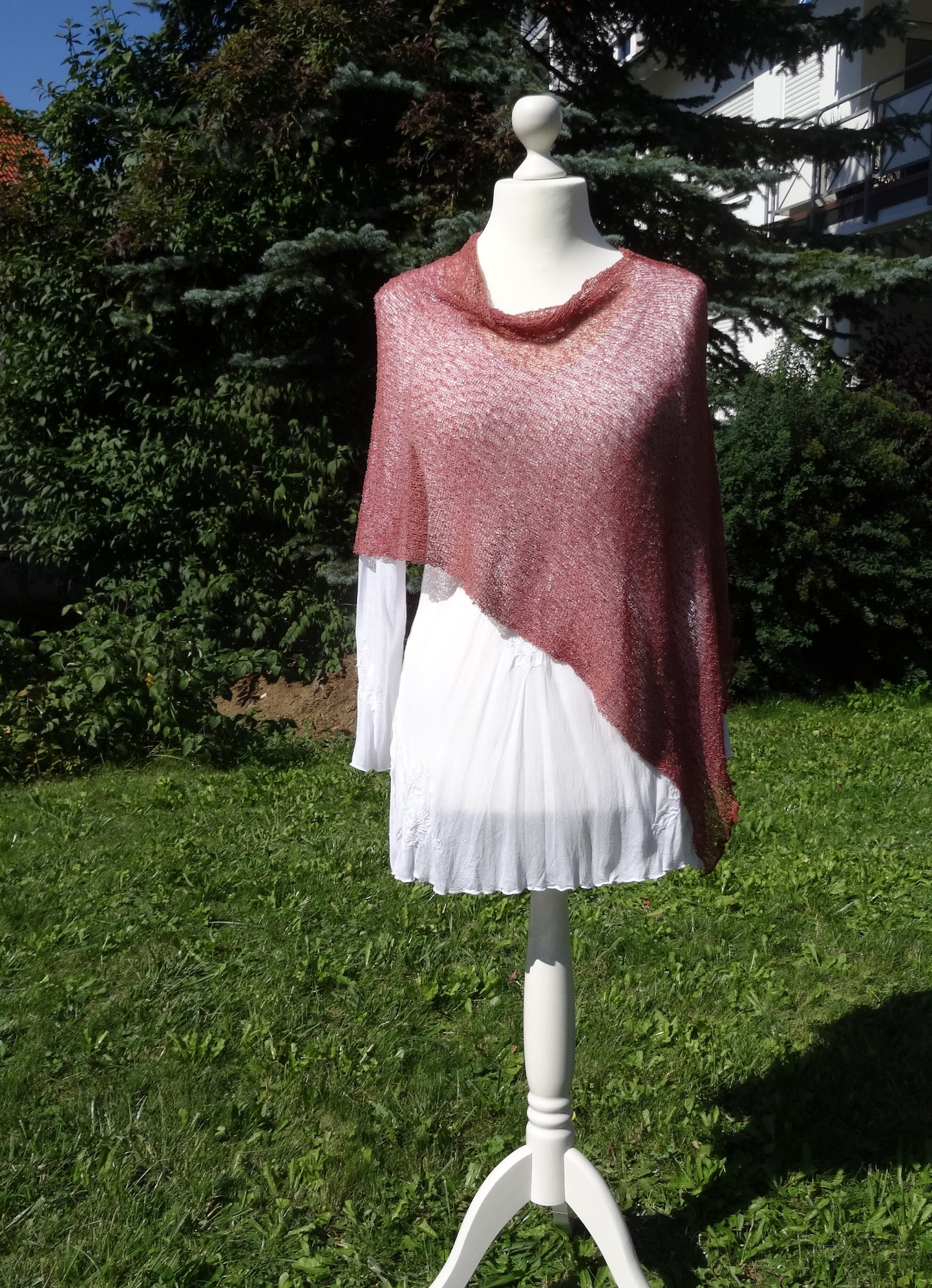 Women's Poncho, Knit Accessory Cape Shoulder Covering Lightweight ...