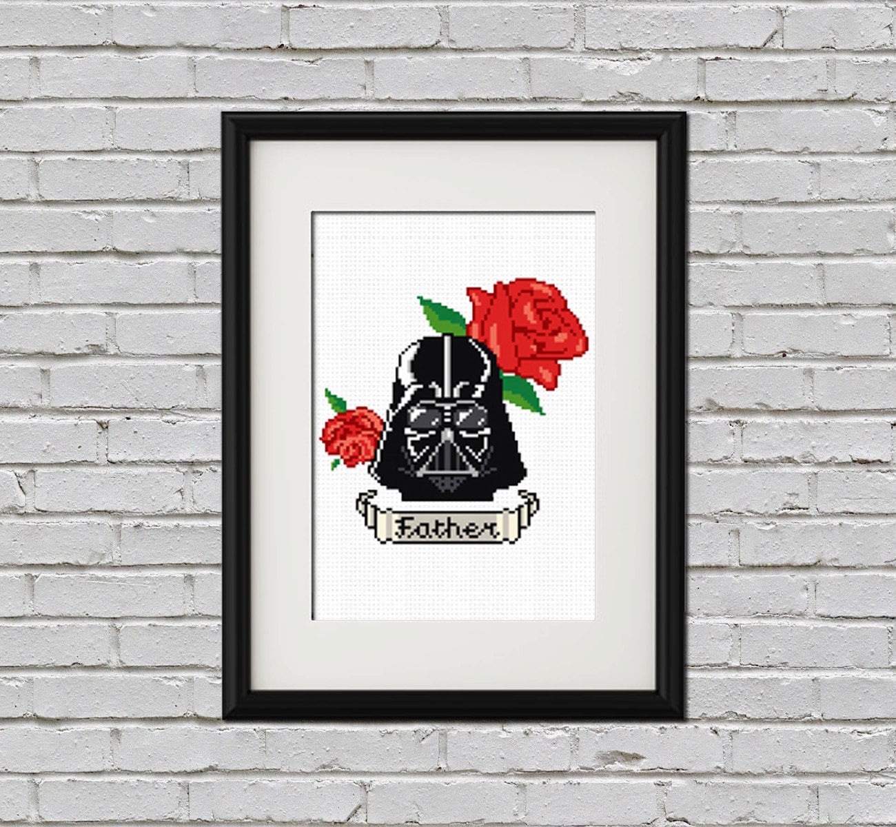 Darth Vader Tattoo Cross Stitch PDF Pattern - Etsy