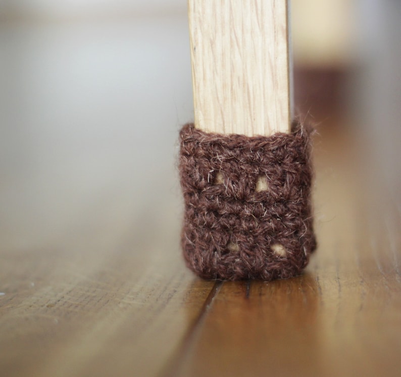 Chair Socks,floor Protector,wool Chair Protectors, Brown,chair Leg ...