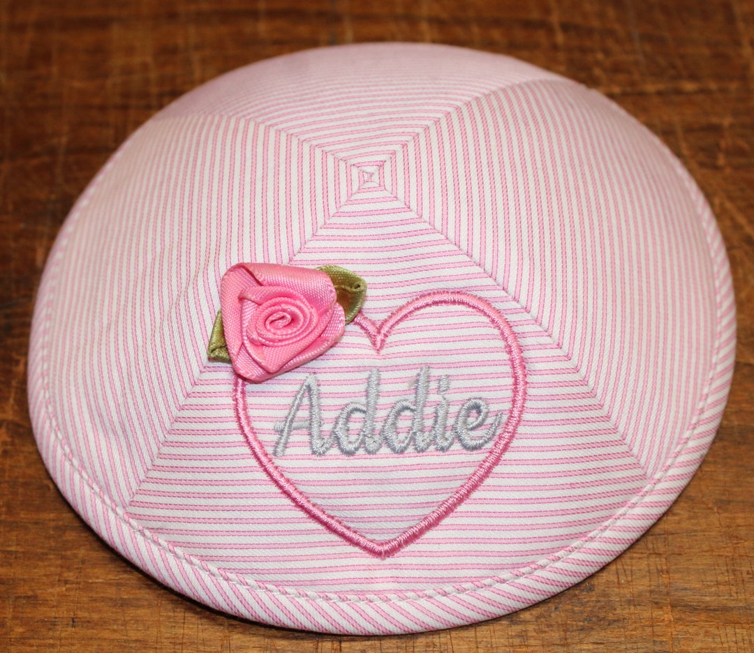 Personalized Girls Kippah, Bat Mitzvah Jewish Baby Naming - Etsy