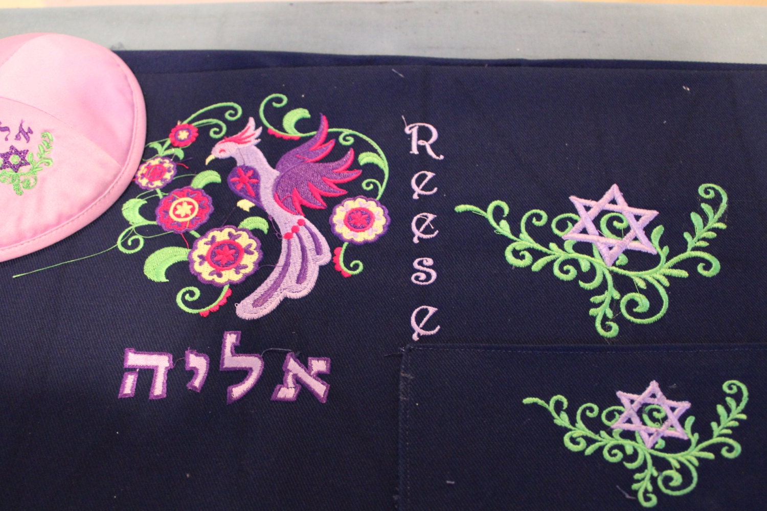 Girl Siddur Cover With Design on the Back - Etsy