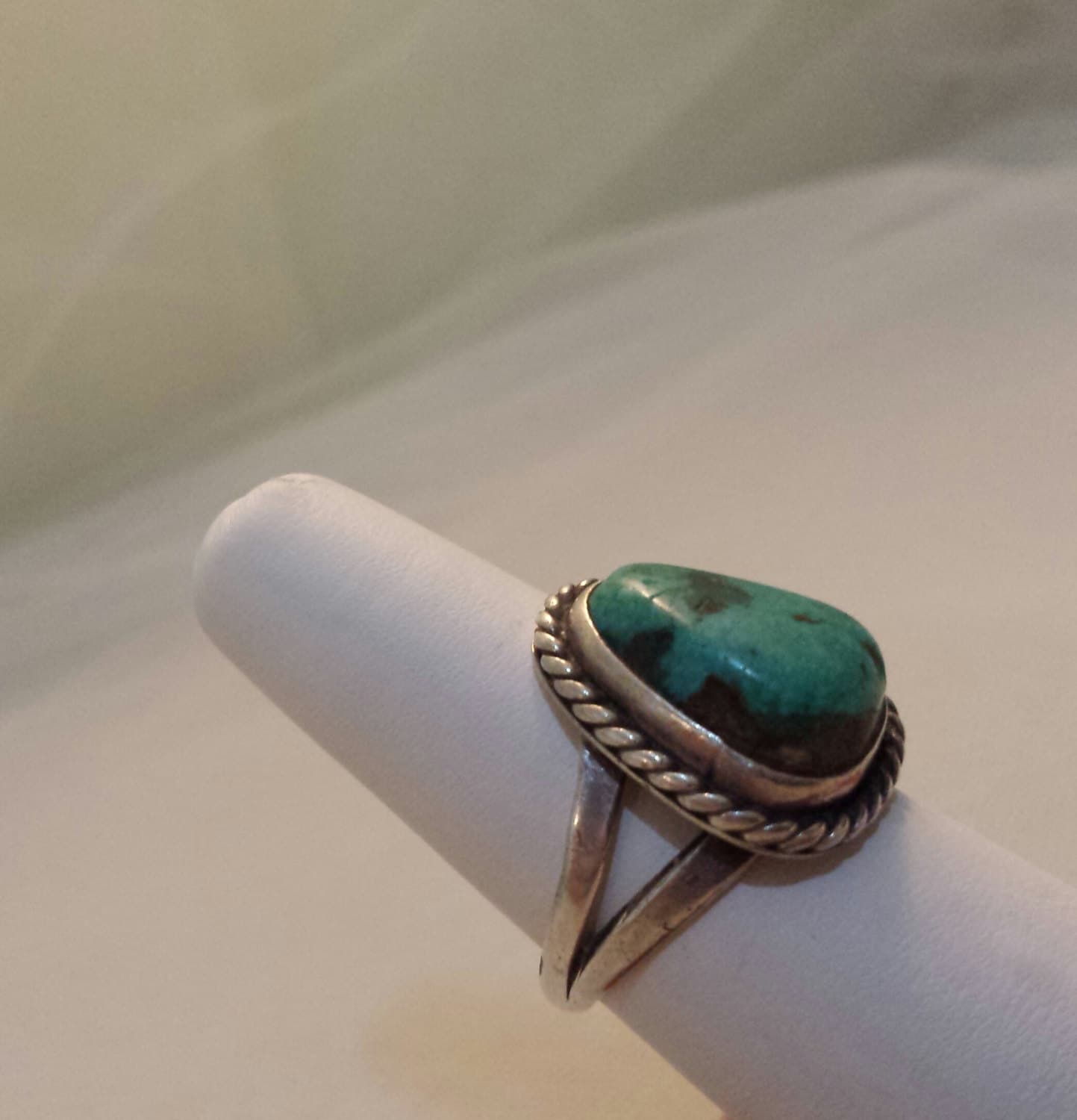 Vintage Native American Old Pawn Sterling Silver Turquoise Ring - Etsy