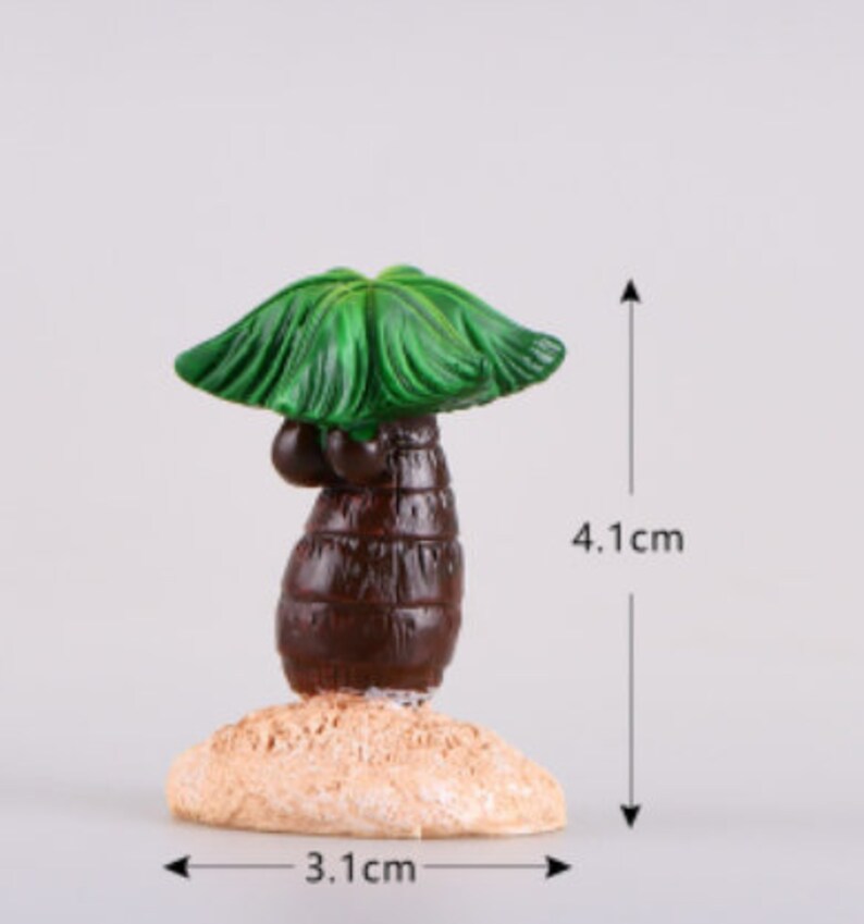 Miniature Palm Tree Beach Terrariums Fairy Garden - Etsy