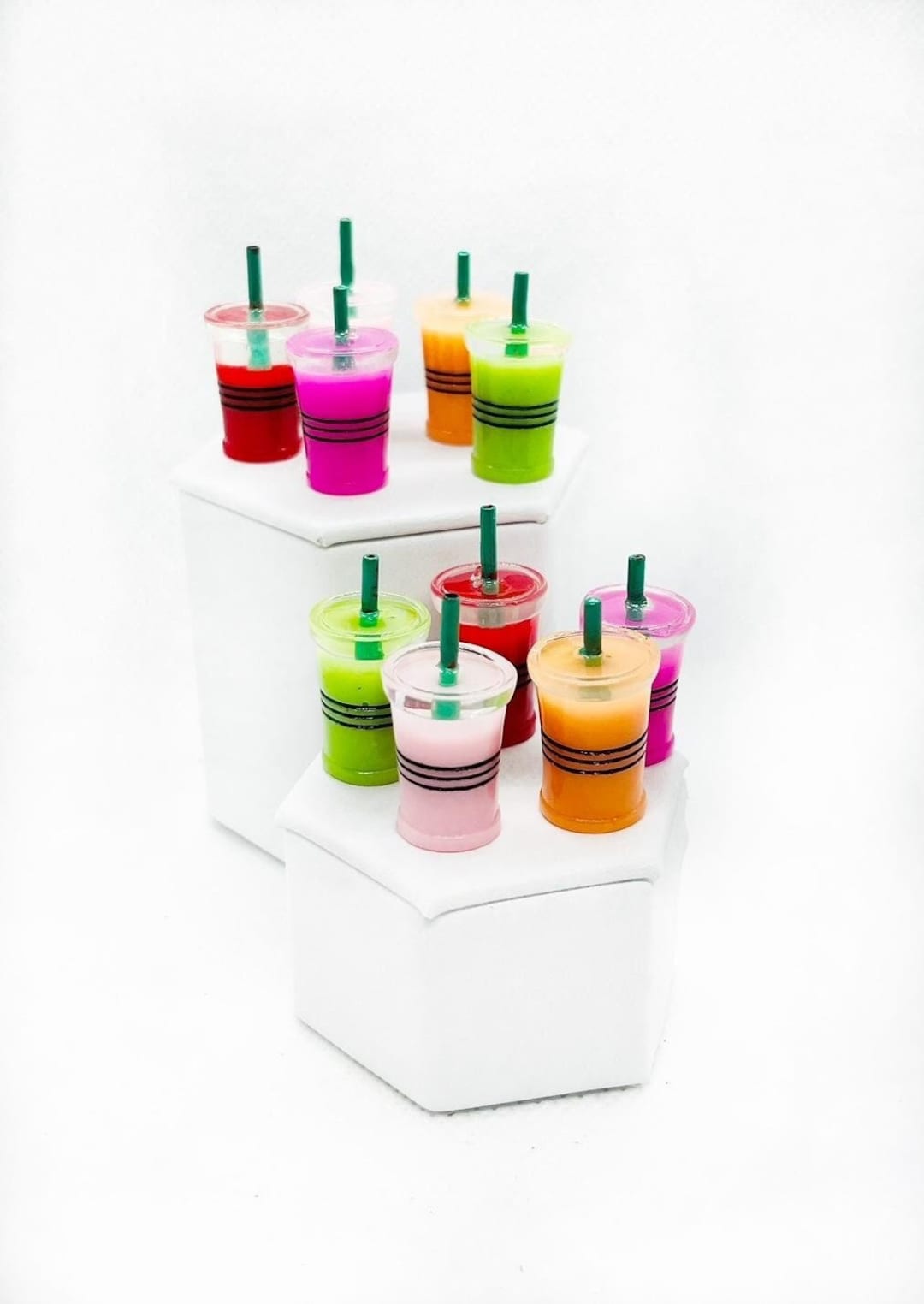 Miniature Iced Drinks: Resin Dollhouse Smoothie Prop - Etsy