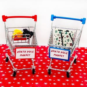 Miniature Shopping Cart: Elf Doll Grocery Prop, Diorama Accessory - Etsy