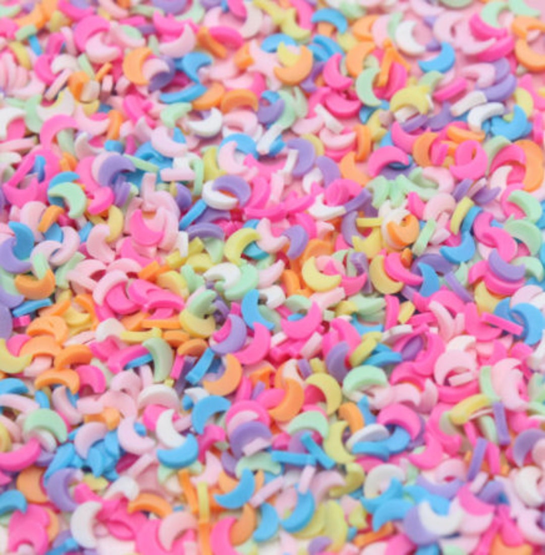 Polymer Clay Moons: Slime Add-ins, Nail Art Supplies - Etsy