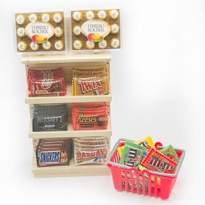 Kawaii Resin Chocolate Candy Bar, Elf Props Shaker Crafts, Dollhouse ...