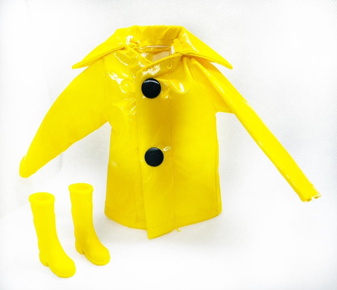 Elf Prop Rainy Day Elf Accessory 12" Doll Clothes Raincoat Rain Boots ...