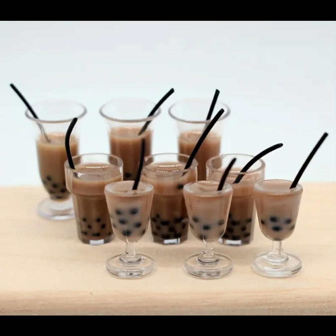 1:12 Scale Miniature Chocolate Drink / Dollhouse Cocoa Drinks ...