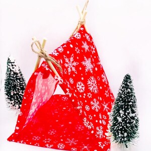 Miniature Snowflake Doll Tent: Christmas Camping Accessories - Etsy