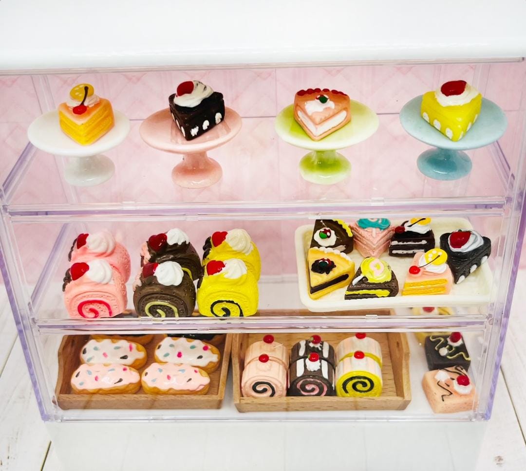 Miniature Dollhouse Bakery Sweet Shop Desserts Miniature Cakes - Etsy