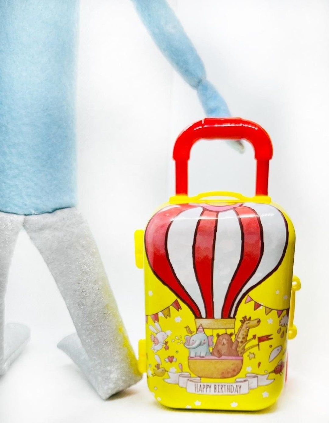 Birthday Suitcase for Dolls / Miniature Birthday Luggage/ Elf Prop - Etsy