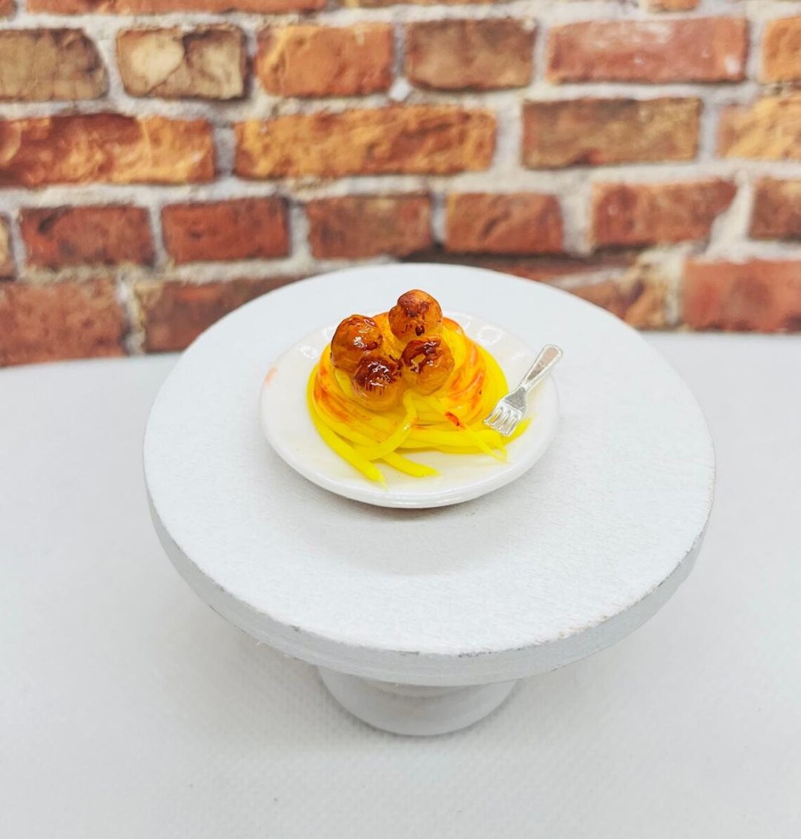 Elf Prop Miniature Spaghetti and Meatballs Dollhouse - Etsy