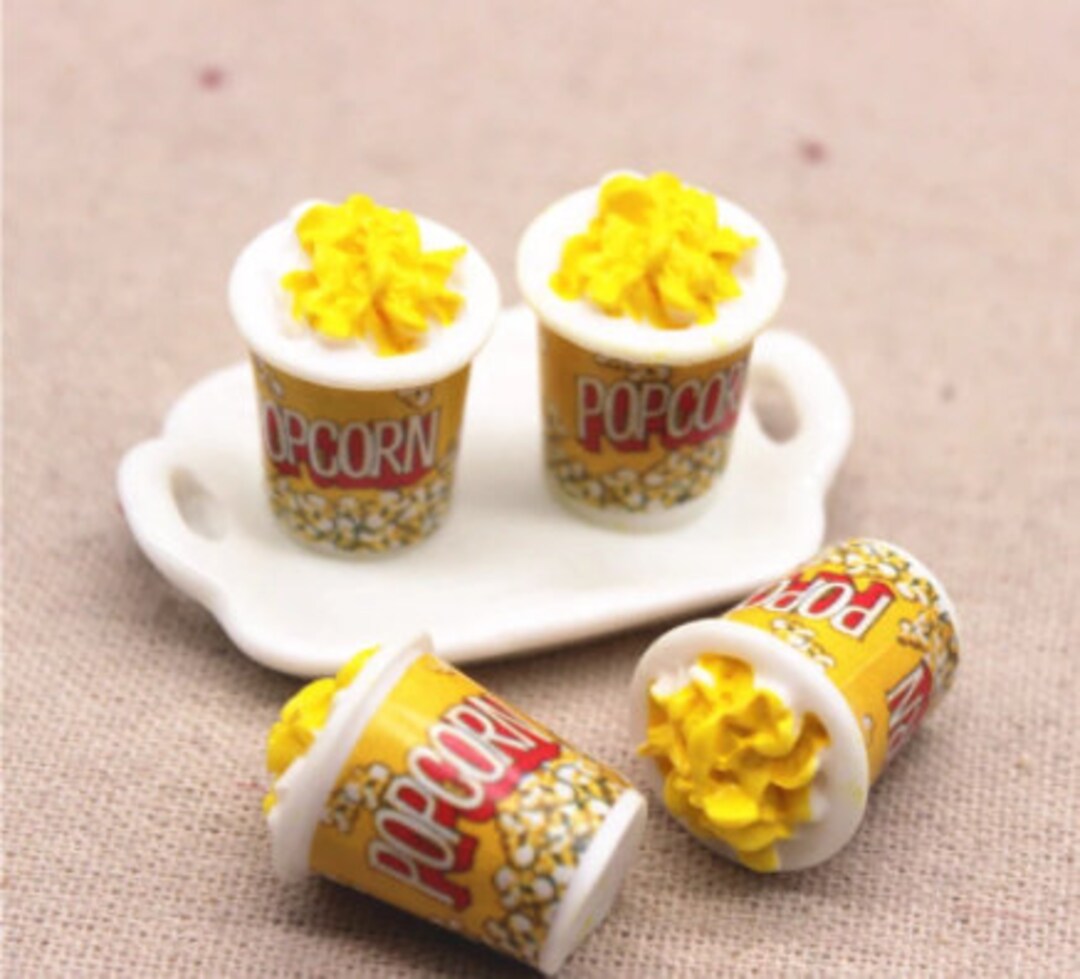 Movie Night Elf Prop Popcorn Elf Accessory Dollhouse Miniature ...