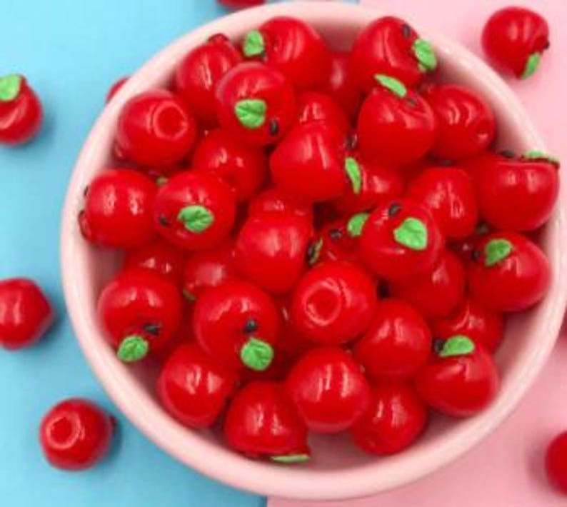 Elf Prop Bobbing for Apples, Dollhouse Fruit, Miniature Apples - Etsy
