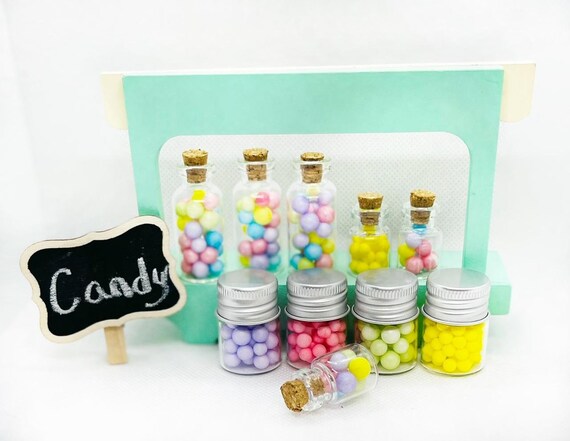 Dolls Elf Miniature Candy Jars Elf Prop Mini Candy Food Elf Accessory ...