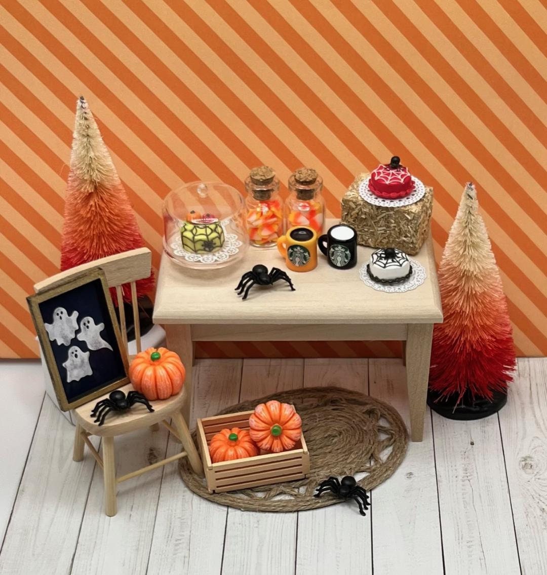 Dollhouse Halloween Props Fairy Garden Terrarium Diorama Miniature ...