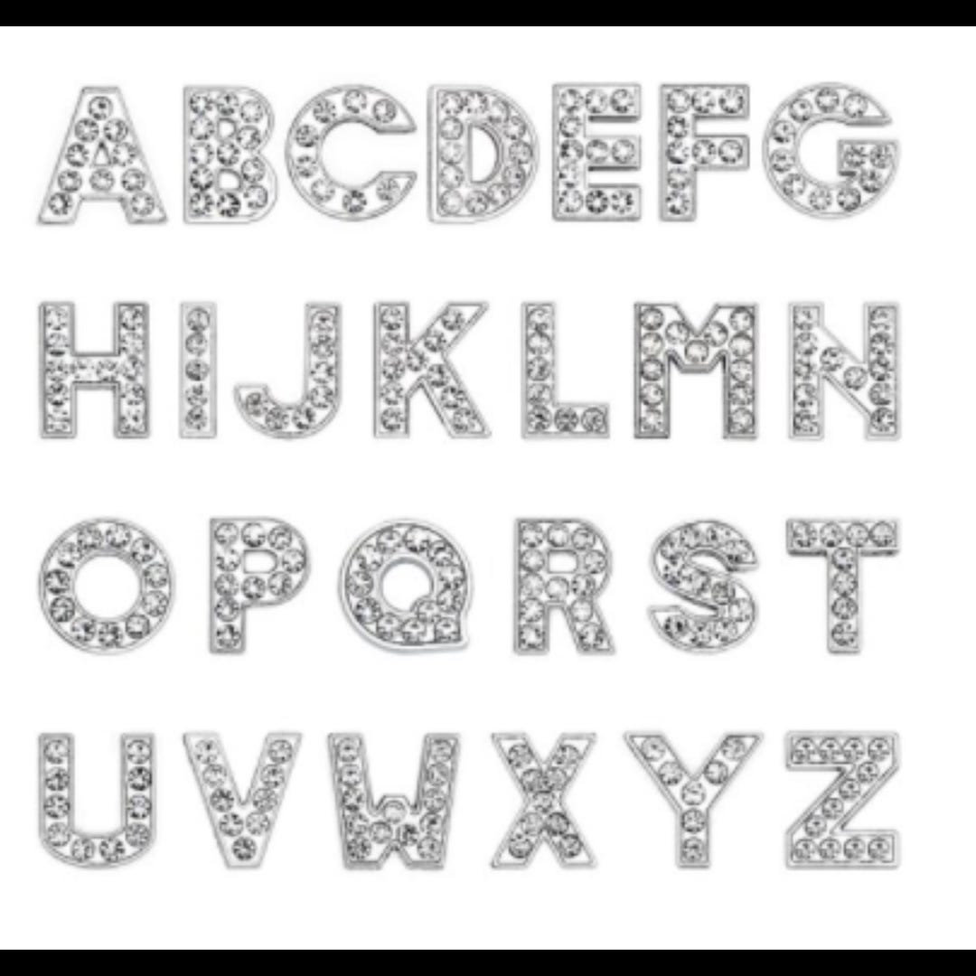 8mm Rhinestone Slider Letters DIY Custom Name Letters Slider Charms - Etsy