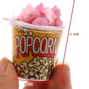 1:6 Scale Popcorn, Elf Kit, Miniature Popcorn Bucket - Etsy
