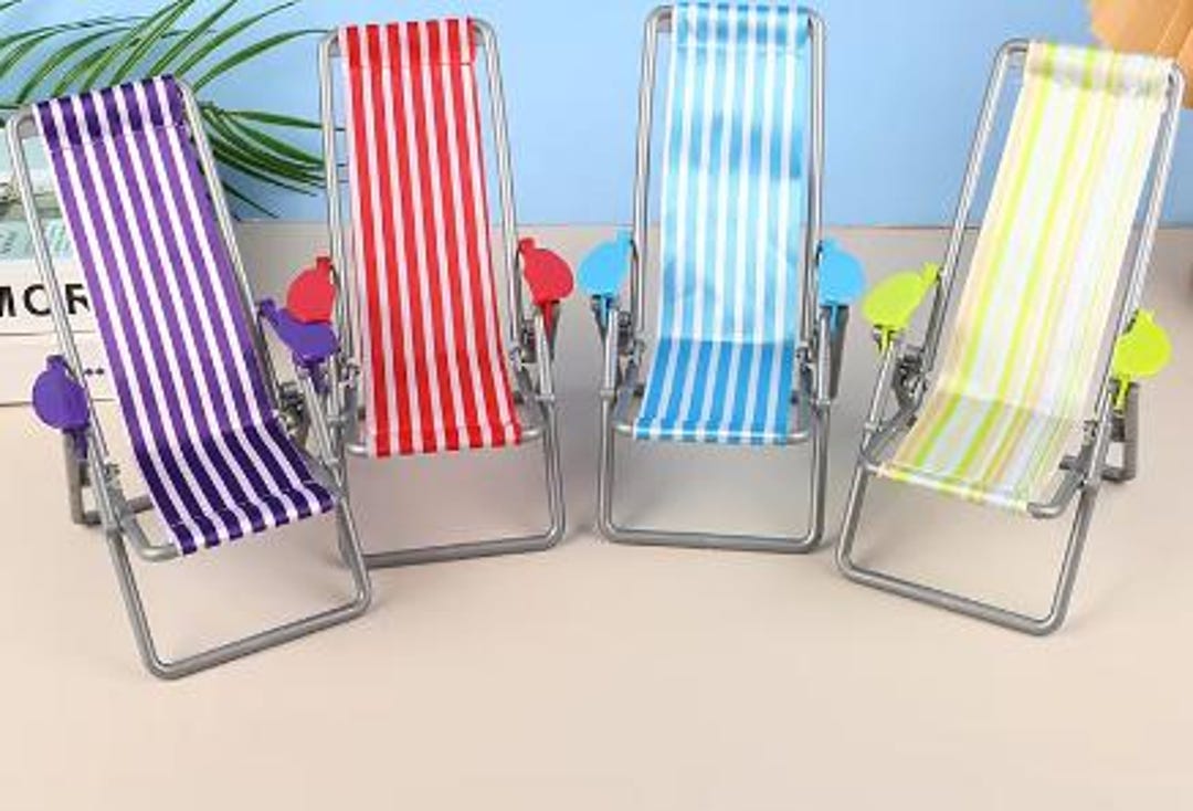 Elf Doll Beach Chair: Miniature Lounge With Sunglasses - Etsy