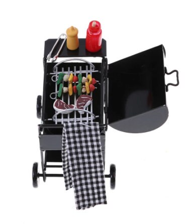 Dollhouse Grill Elf Prop Miniature BBQ Outdoor Furniture for - Etsy