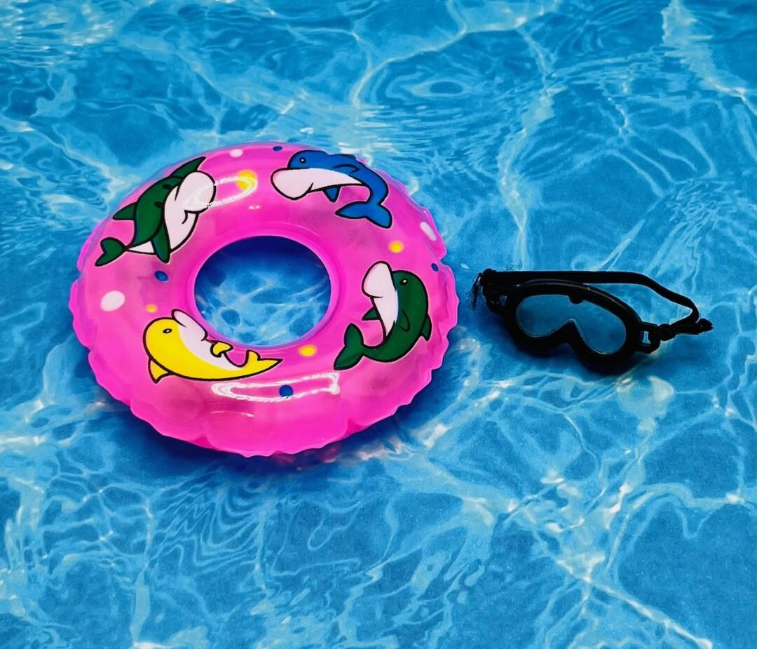 Elf Doll Pool Float Miniature Doll Water Goggles - Etsy